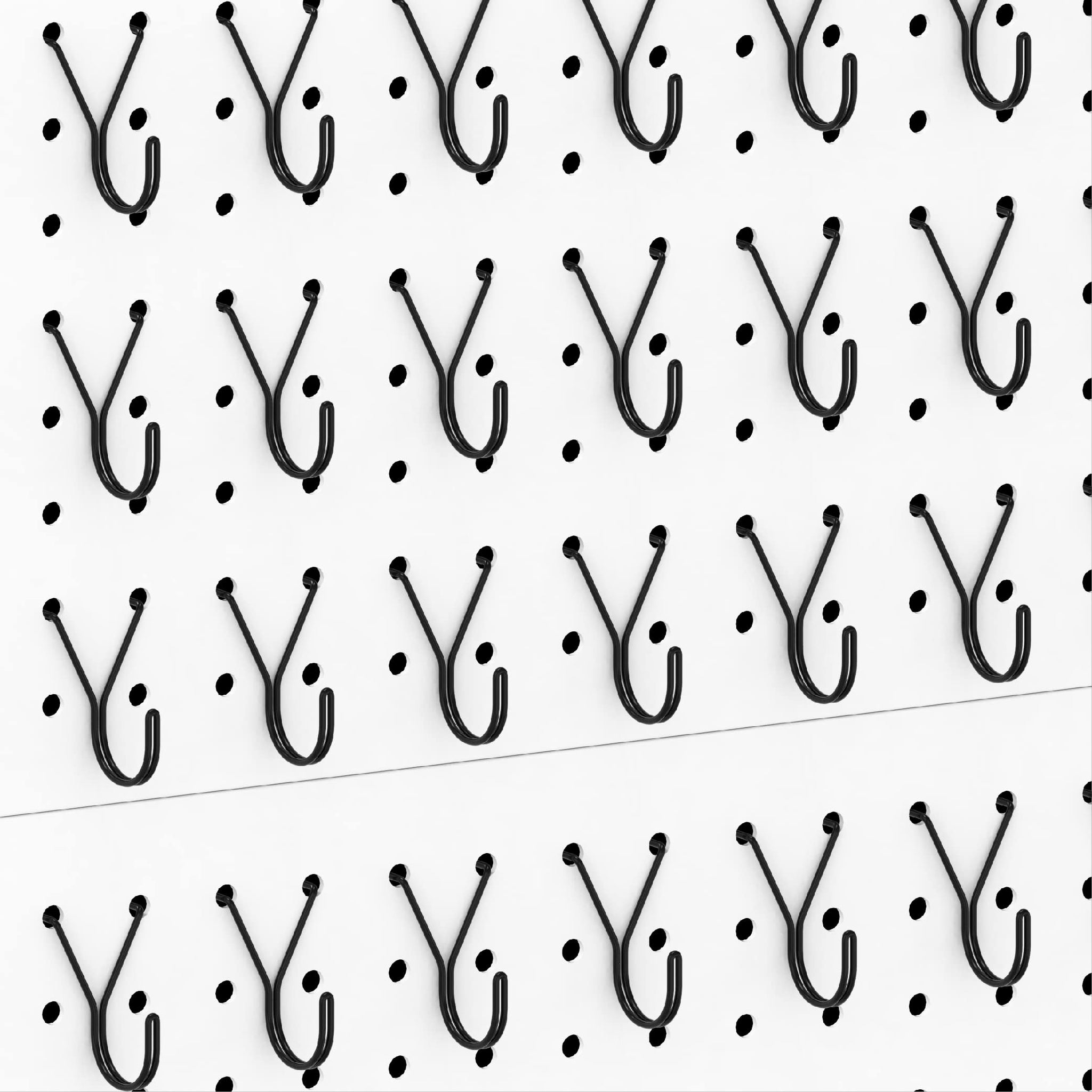 HUHOLE 1-Inch J-Hooks - 80-Pack Premium Display Pegboard Hooks for ...